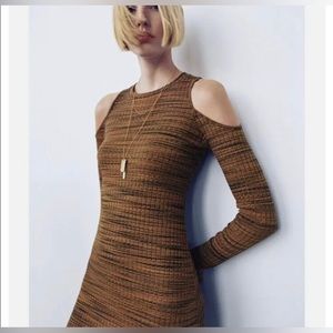 Zara | Dresses | Zara Knit Ribbed Midi Dress | Poshmark
